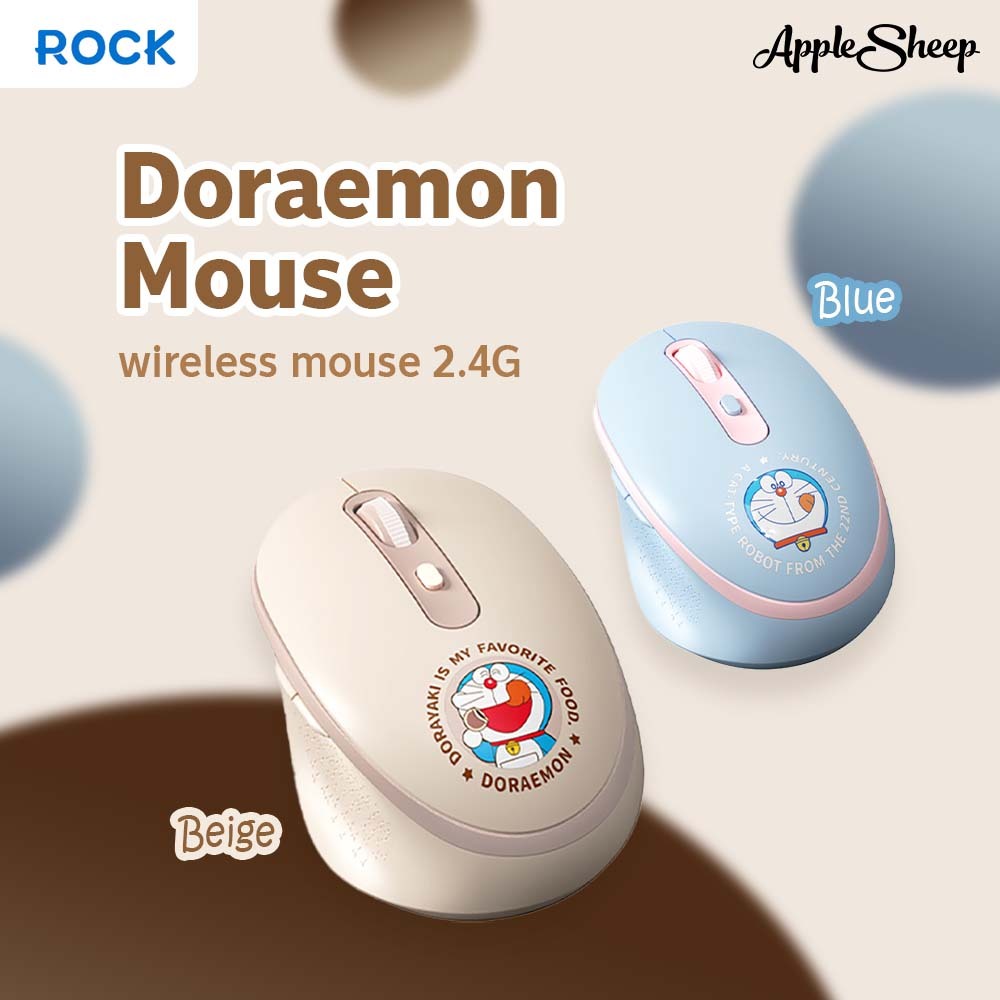 [Rock Doraemon Mouse] เมาส์บลูทูธไร้สาย 2.4G ลายโดเรม่อน ลิขสิทธิ์แท้ ...