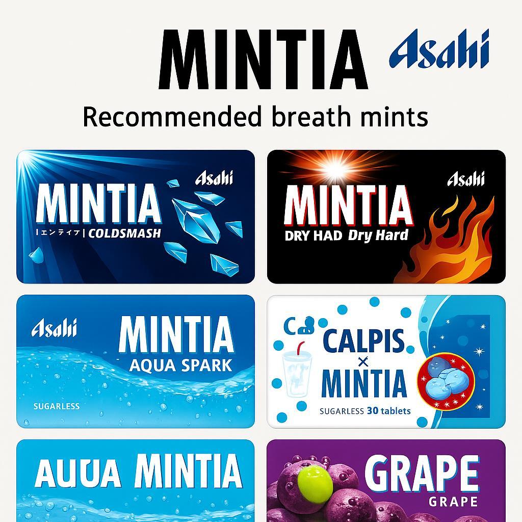 【sale】ASAHI MINTIA Sugarless Breath Mint Direct From Japan Various Flavors 50 tablets | Shopee ...