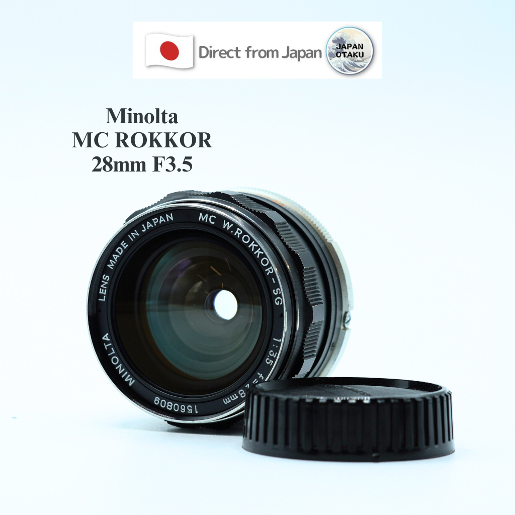 [ใช้ในญี่ปุ่น] " เลนส์วินเทจ " MC W.ROKKOR-SG 28mm f/3.5 Minolta เปิดตัวในญี่ปุ่น | Shopee Thailand