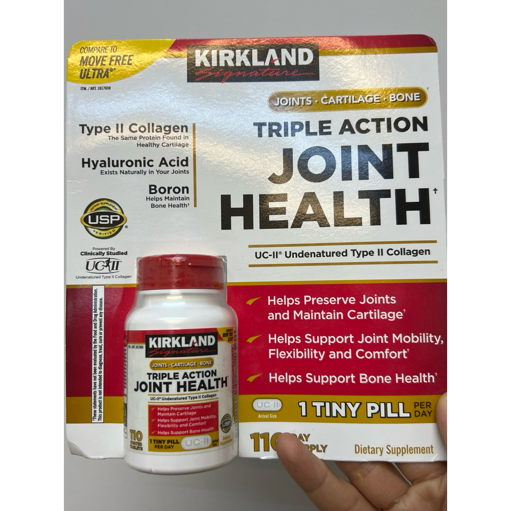 Kirkland JOINT Health 110 เม็ด ไขข้อ ด้วย คอลลาเจน+ไฮยาลูรอน EXP. 05/ ...