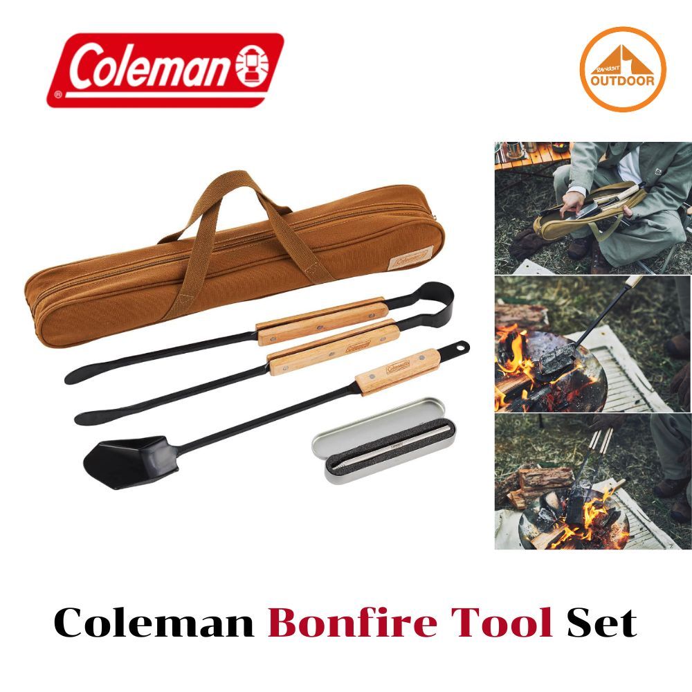 Coleman Bonfire Tool Set 38864 ชุดอุปกรณ์ปิ้งย่างรอบกองไฟ | Shopee Thailand