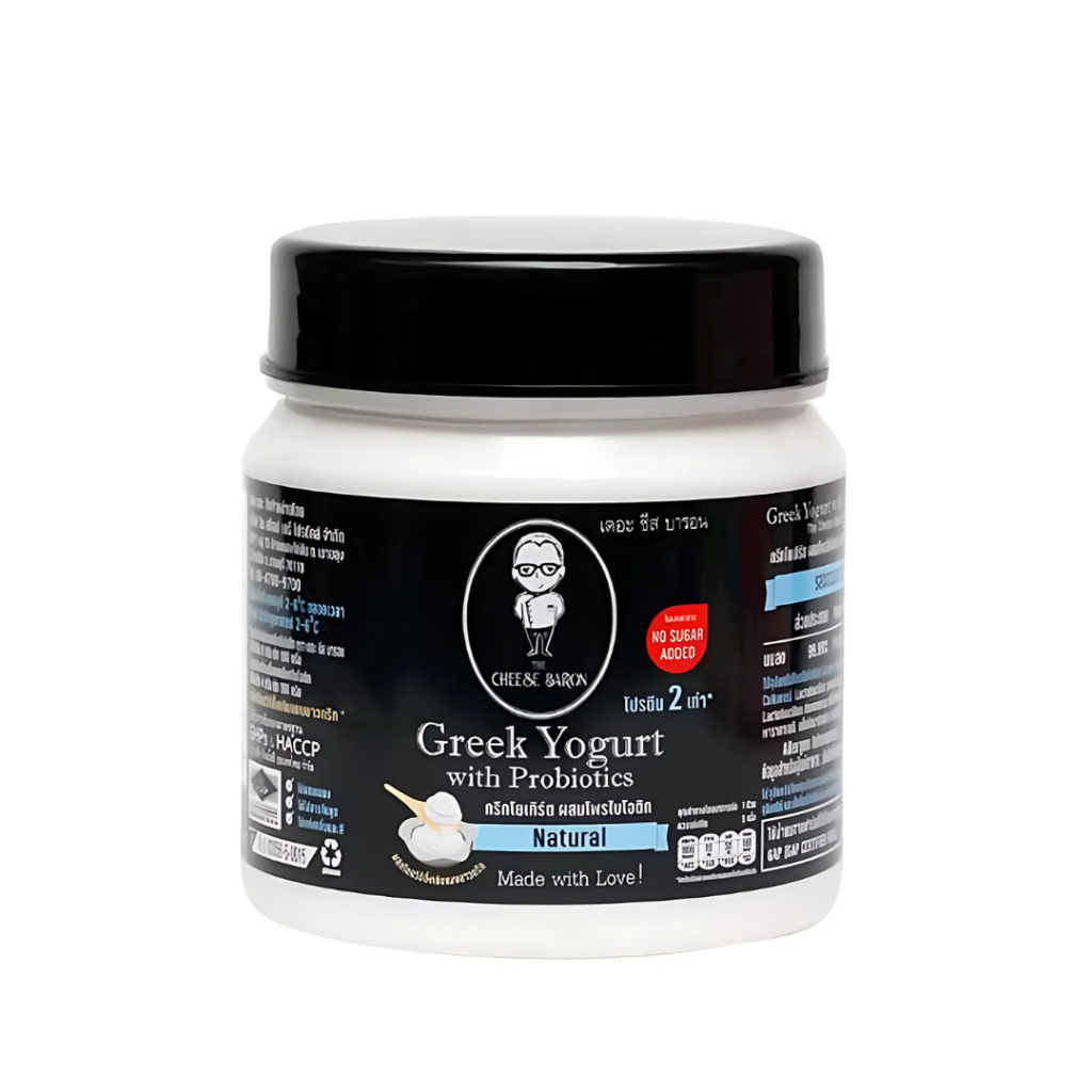 The Cheese Baron Greek Yoghurt Natural 500 กรัม กรีกโยเกิร์ตรสธรรมชาติ ...