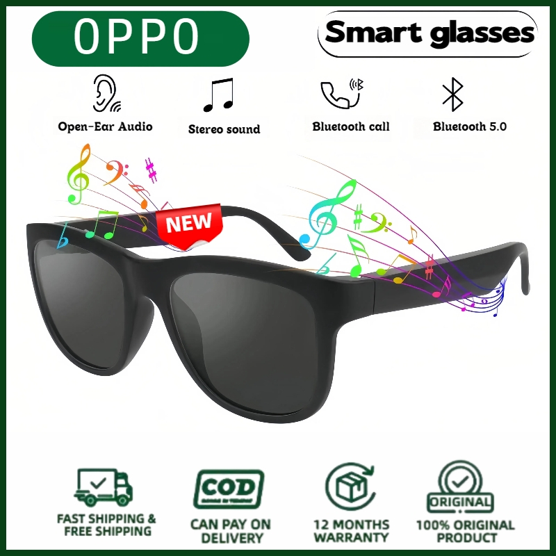 [NEW] 0PP0 แว่นกันแดดอัจฉริยะ 3D Full HD บลูทูธ 5.0 ไร้สายสำหรับ ...