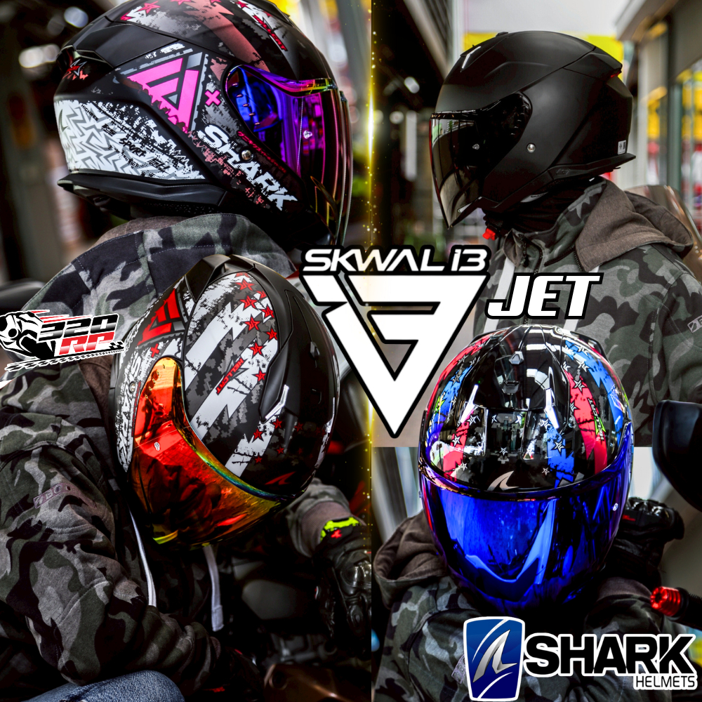 หมวกกันน็อคครึ่งใบ SHARK SKWAL I3 JET มีไฟ!! ของแท้!! ส่งไว!! | Shopee ...