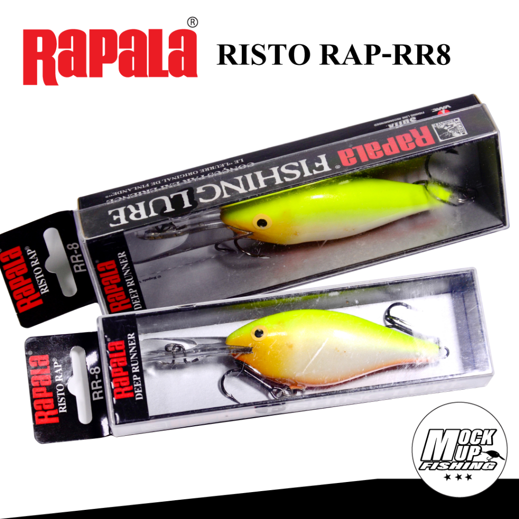 เหยื่อปลอม Rapara Risto Rap (RR8) ขนาด:8 ซม. น้ำหนัก:21กรัม (เหยื่อดำ ...