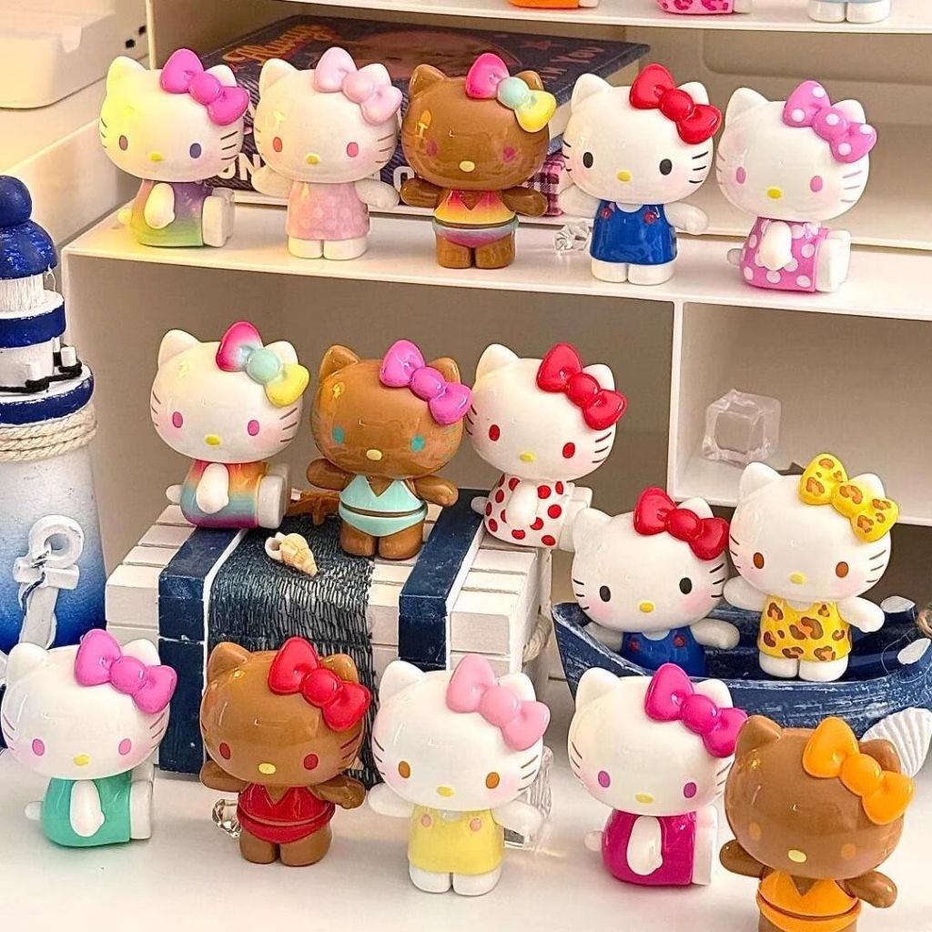 ของแท้💯ฟิกเกอร์ Toptoy Sanrio Hello Kitty Summer Rainbow Candy Series Mini Figures | Shopee Thailand