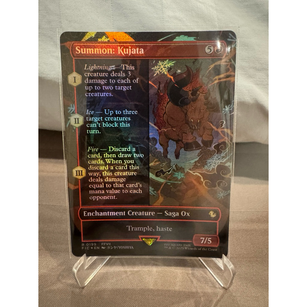 MTG Final Fantasy Commander Decks Variants Foil: Summon: Kujata (0199 - Borderless) | Shopee ...