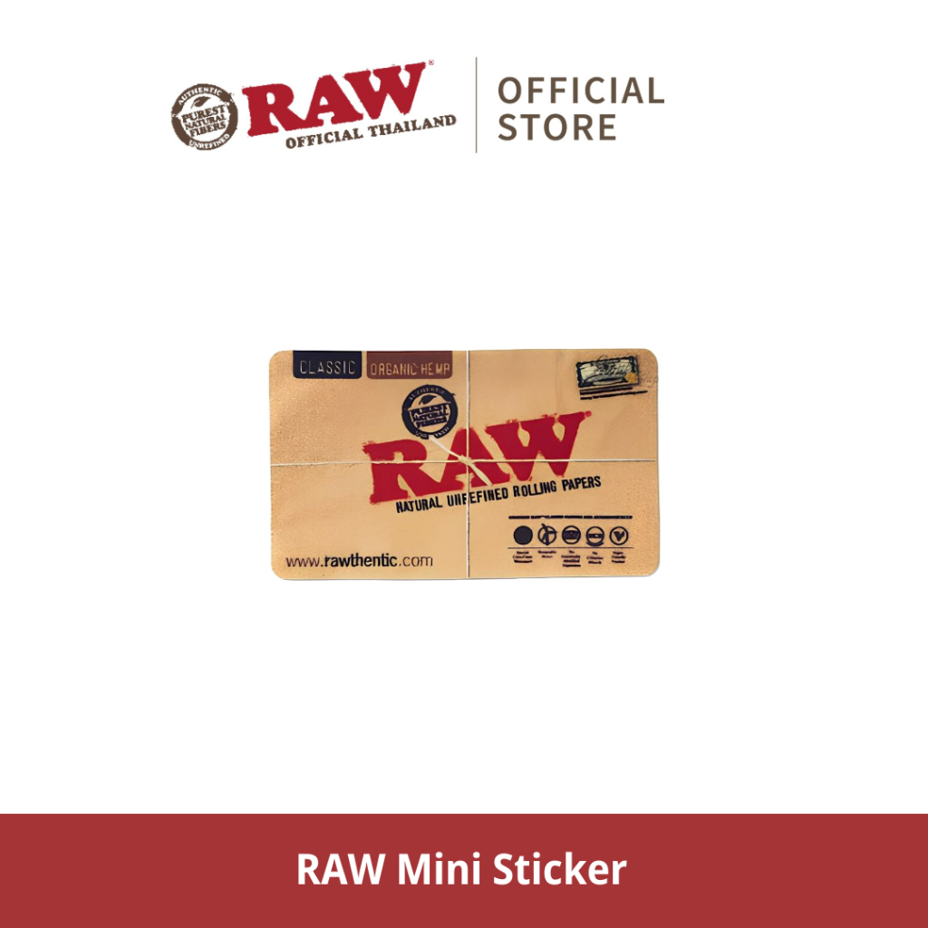 RAW Mini Sticker สติกเกอร์ RAW รูปทรงสี่เหลียมผืนผ้า คุณภาพดี | Shopee ...