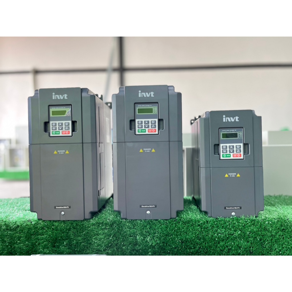 INVT 3เฟส 380โวลล์ 5.5kW / 7.5kW / 11kW อินเวอร์เตอร์สำหรับปั๊มน้ำโซล่าเซลล์ | Shopee Thailand