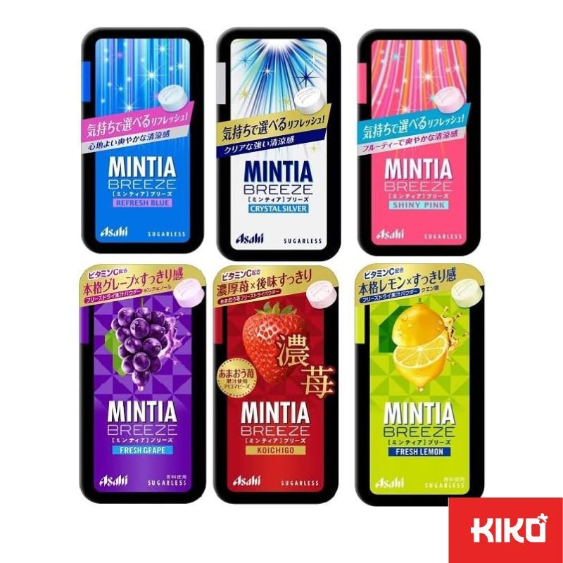 Asahi Mintia Breeze 22g (บรรจุ 30 เม็ด) 1 เม็ด ปากหอมเย็นสดชื่นSugarless | Shopee Thailand