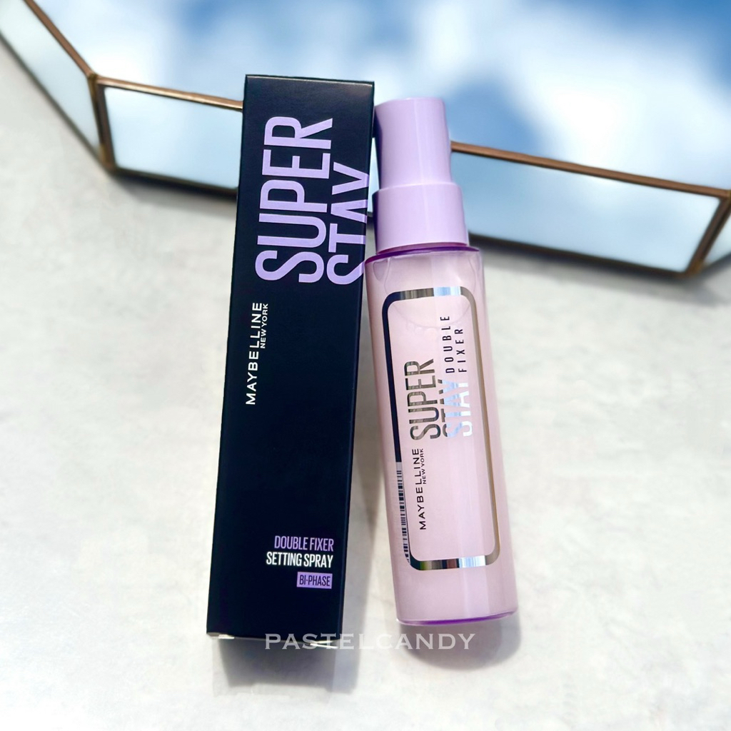 ลด50%LIVE🔥แท้💯% MAYBELLINE SUPER STAY DOUBLE FIXER SPRAY เมย์เบลลีน ...