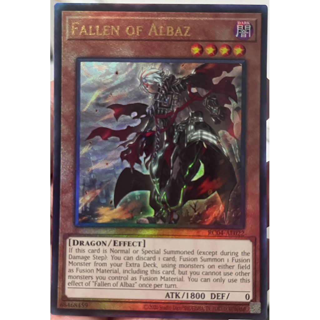 Yugioh Asia-Eng [RC04-AE022] Fallen of Albaz (Ultimate Rare) การ์ดเกม ...