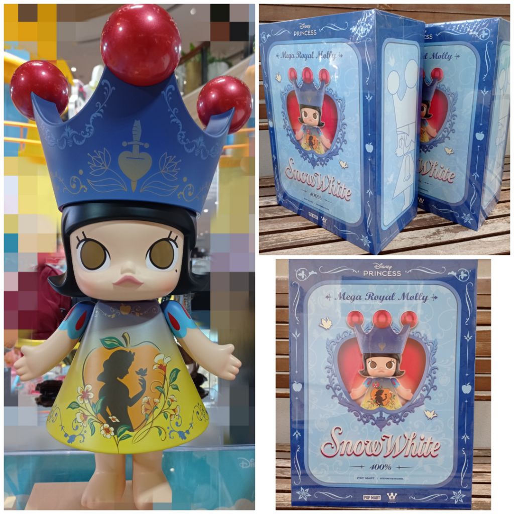 POPMART MEGA ROYAL MOLLY Snow White กล่องสวย พร้อมส่ง 400% บวกถุงกระดาษ ...