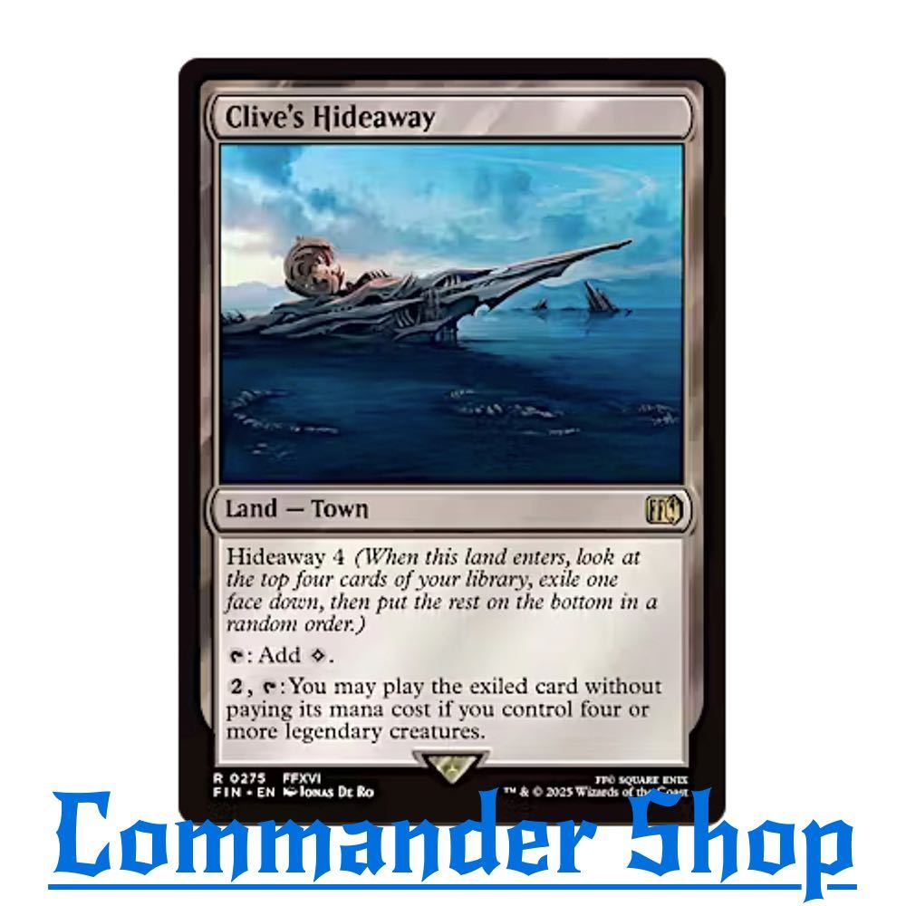Clive's Hideaway (Land - Town) ให้สี Colorless Hideaway การ์ดเกม Magic ...