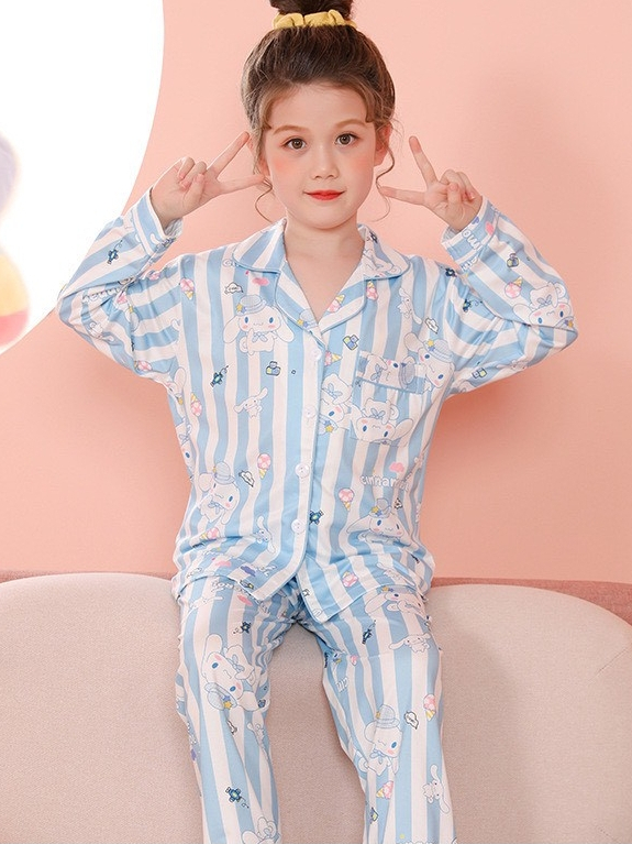 PANG KIDS เซตชุดนอนเด็ก มีกระเป๋าหน้าอก 0702 | Shopee Thailand