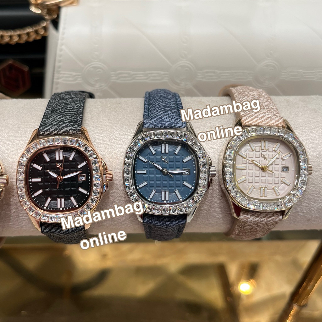 LYN Lady Nicole Watch นาฬิกาข้อมือ สายหนัง แท้จากช็อป | Shopee Thailand