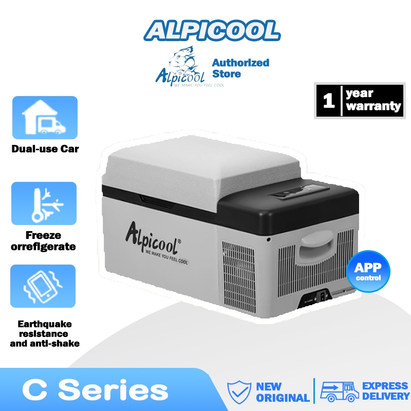 Alpicool freezer ตู้เย็นขนาดเล็ก12V/24V/220V ตู้เย็นพกพา ตู้เย็นในรถ ...