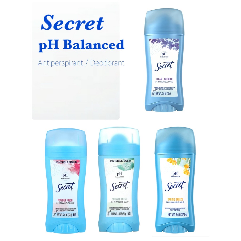Secret pH Balanced 24hr Invisible Solid Antiperspirant/Deodorant (59g ...