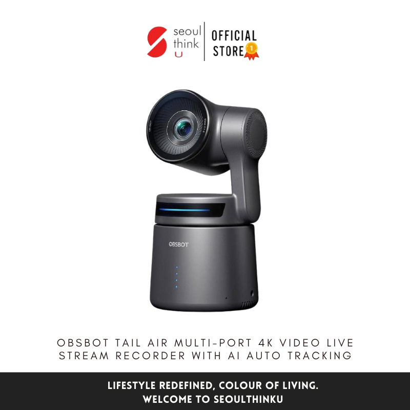 OBSBOT Tail Air Multi-Port 4K Video Live Stream Recorder with AI Auto ...