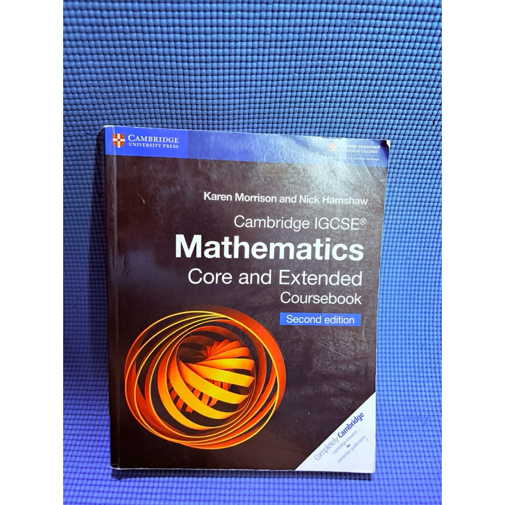 Cambridge IGCSE Mathematics Core and Extended เขียนชื่อปกรองตำหนิมุมมือ ...