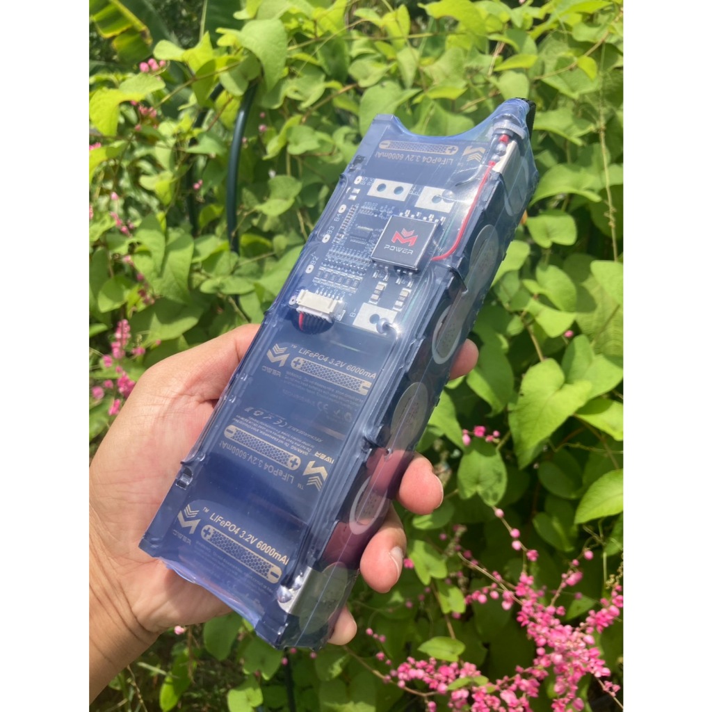 แบตเตอรี่ LiFePO4 Battery 6s 6ah 19.2 -21.9v Mpower สีดำ แถมที่ชาร์ท ...