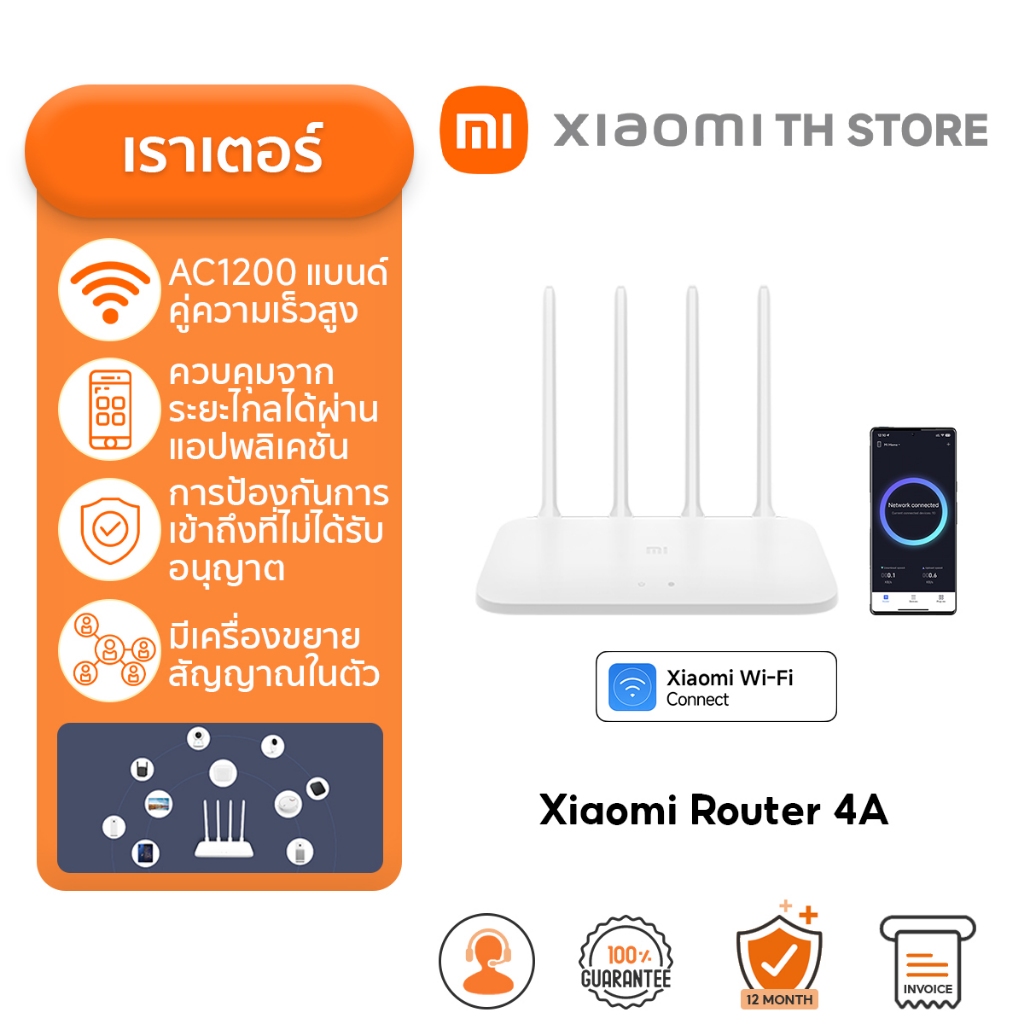 Xiaomi Router 4A เราเตอร์ I 1167Mbps รองรับ 5GHz I การจัดการระยะไกล I ...