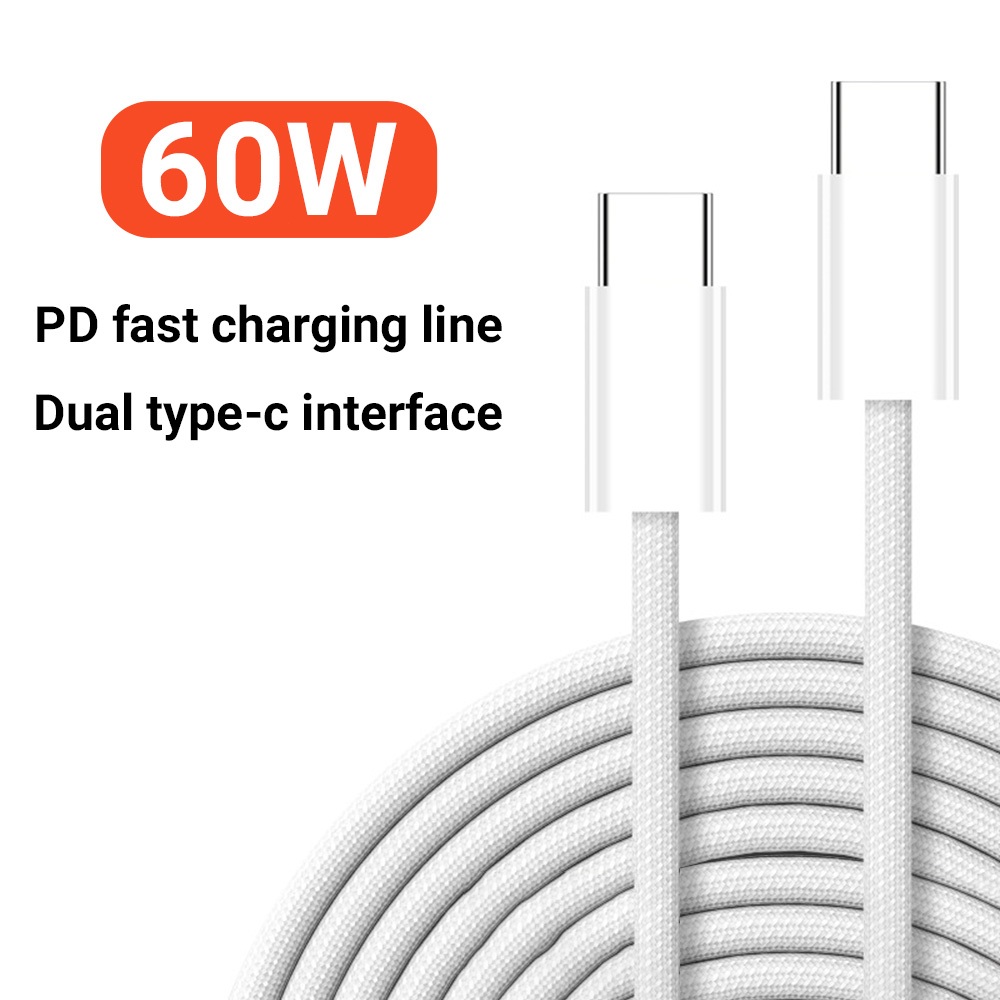 สายชาร์จType C To Type C แท้ PD 60W ชาร์จเร็วสุด ๆ สำหรับ 1/1.5/2 เมตร ...
