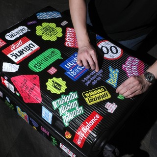 Jumbo Luggage / Travel Bag Stickers - สติ๊กเกอร์ติดกระเป๋าเดินทางขนาด ...