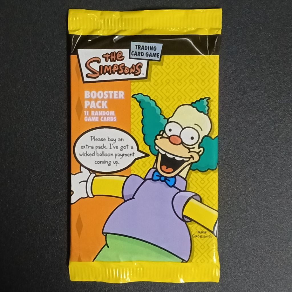 (Sealed Pack) ซองสุ่มการ์ด THE SIMPSONS TRADING CARD GAME BOOSTER ...