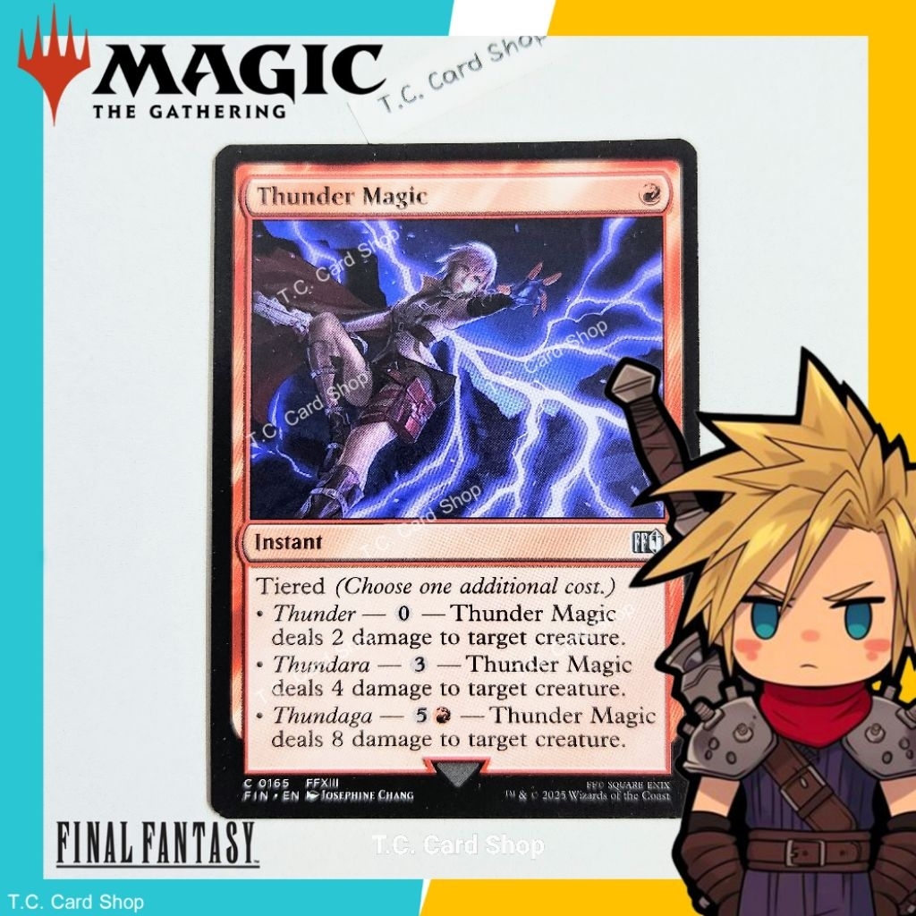 Thunder Magic - C0165 - Final Fantasy - Magic the Gathering (MTG ...