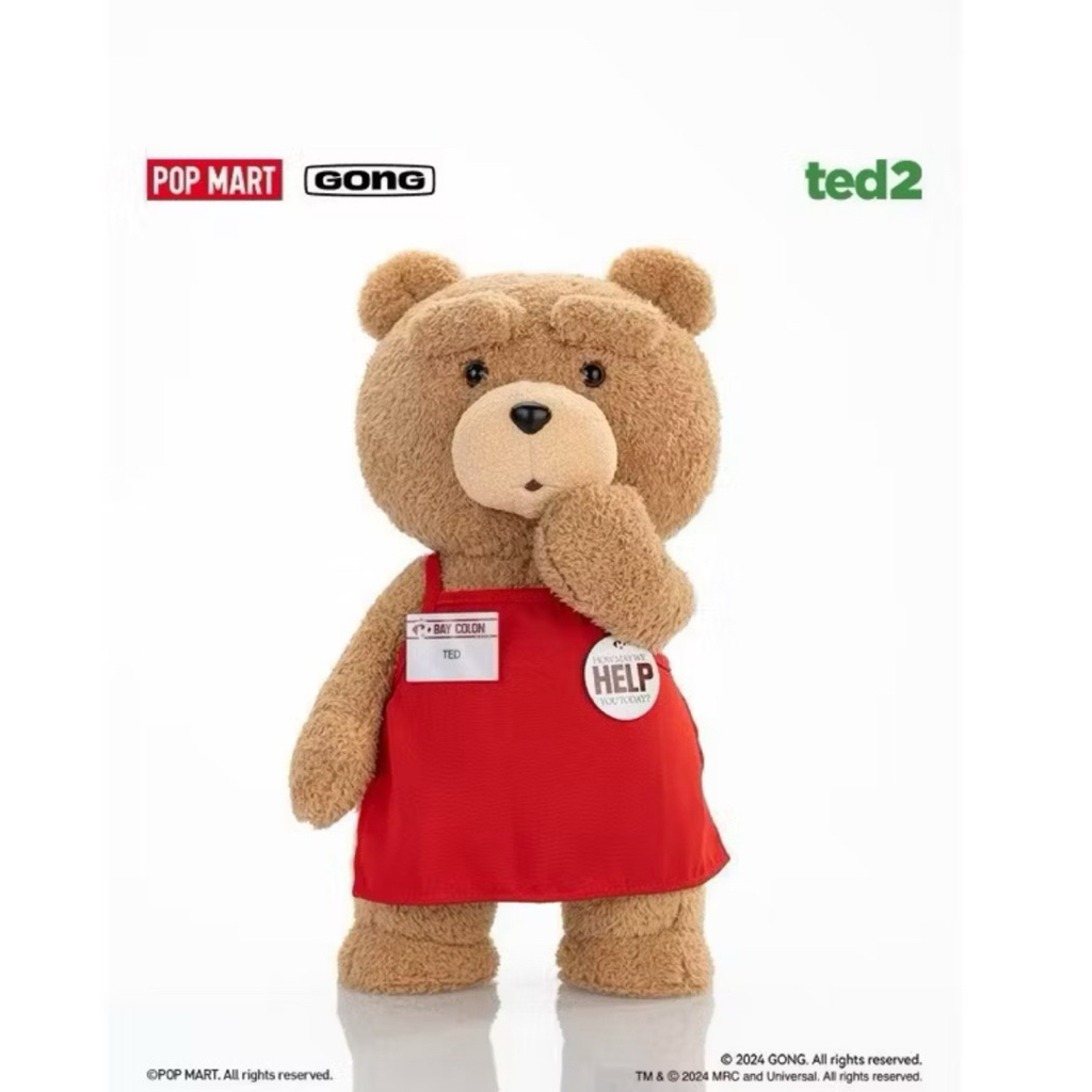 พร้อมส่ง 💓POP MART (Ted2) ted action plush doll ของแท้ จาก popmart ...