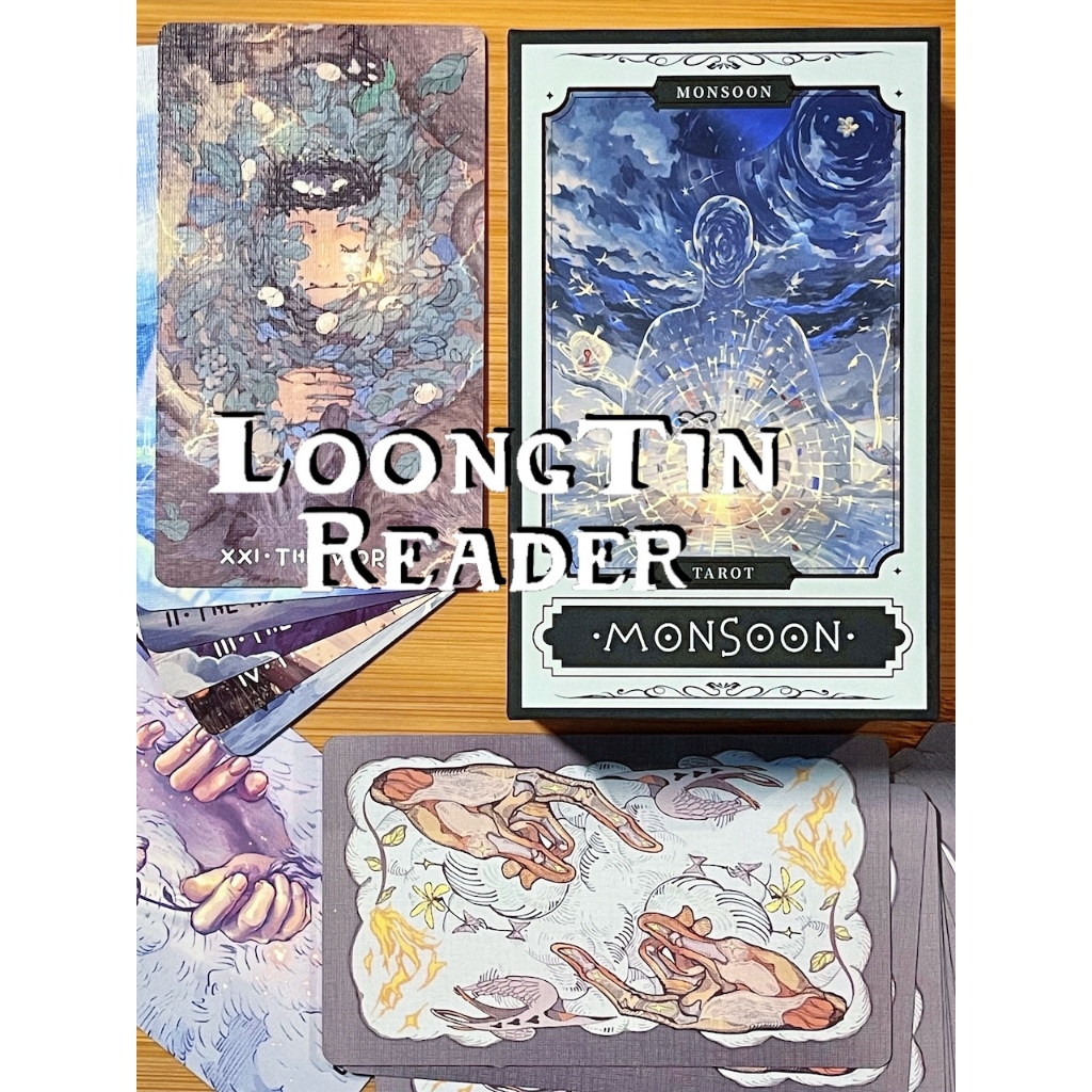 Monsoon Tarot Deck ไพ่ทาโรต์ ไพ่ยิปซี ของแท้ ลุงติน | Shopee Thailand