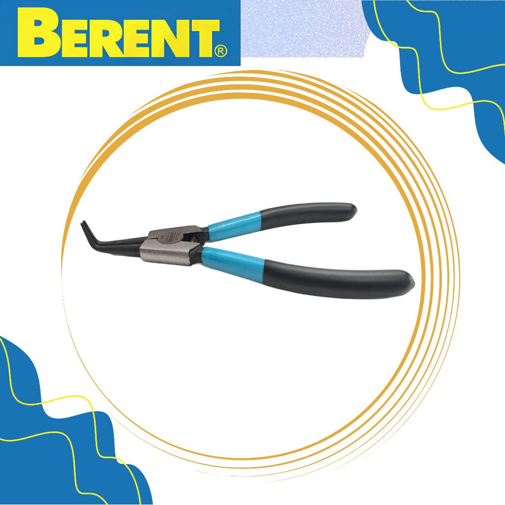 BERENT คีมถ่างแหวน ปากงอ 6" 7" 9" 13" เหล็กเกรดพิเศษทั้งตัวขึ้นรูป ...
