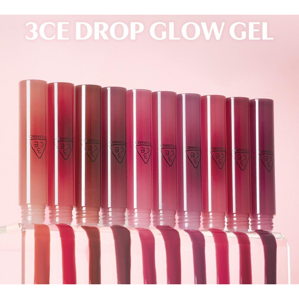 3CE Drop Glow Gel (Youth, Raw Apple, Weekend, Essential, Neat, Milder ...
