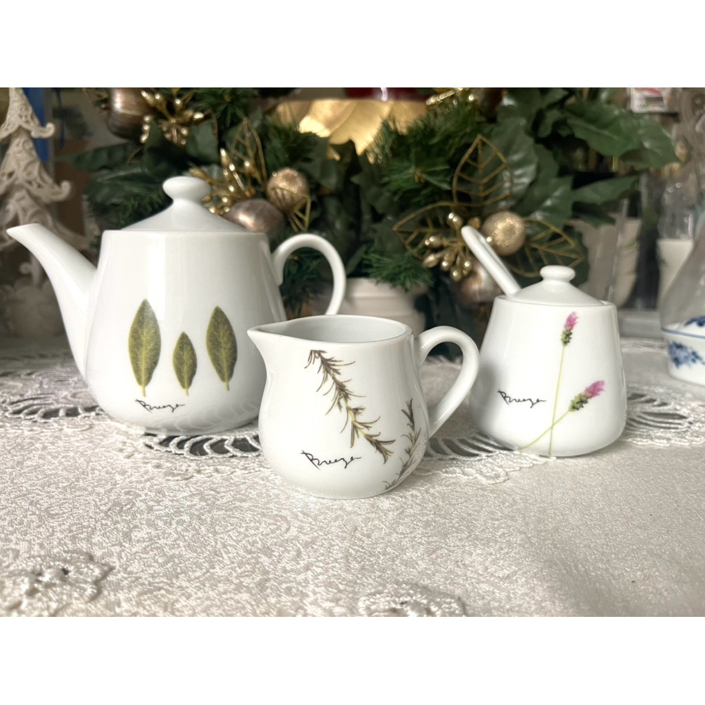 Breezy Tea Pot Set ชุดกา จอกนม กระปุกน้ำตาล ใหม่แกะกล่อง | Shopee Thailand