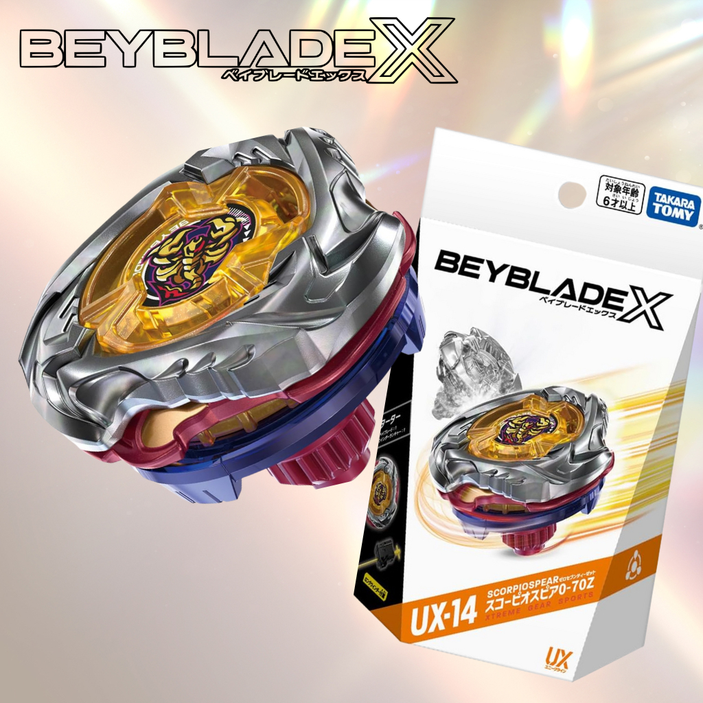 Beyblade x UX-14 เริ่มต้น Scorpio Spear 0-70Z Takara Tomy【Direct from ...