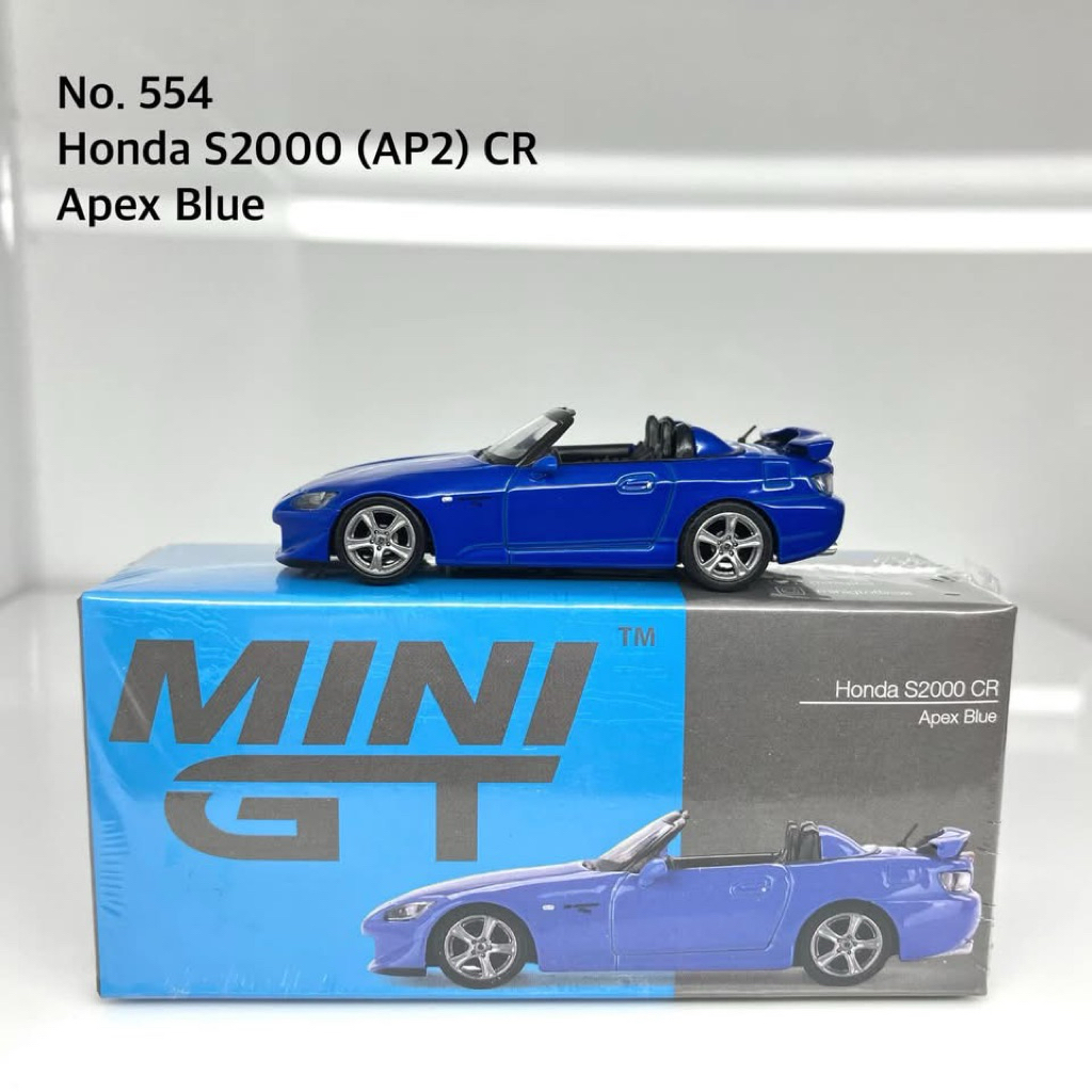 Mini GT 1/64 No.554-L Honda S2000 (AP2) CR Apex Blue LHD | Shopee Thailand