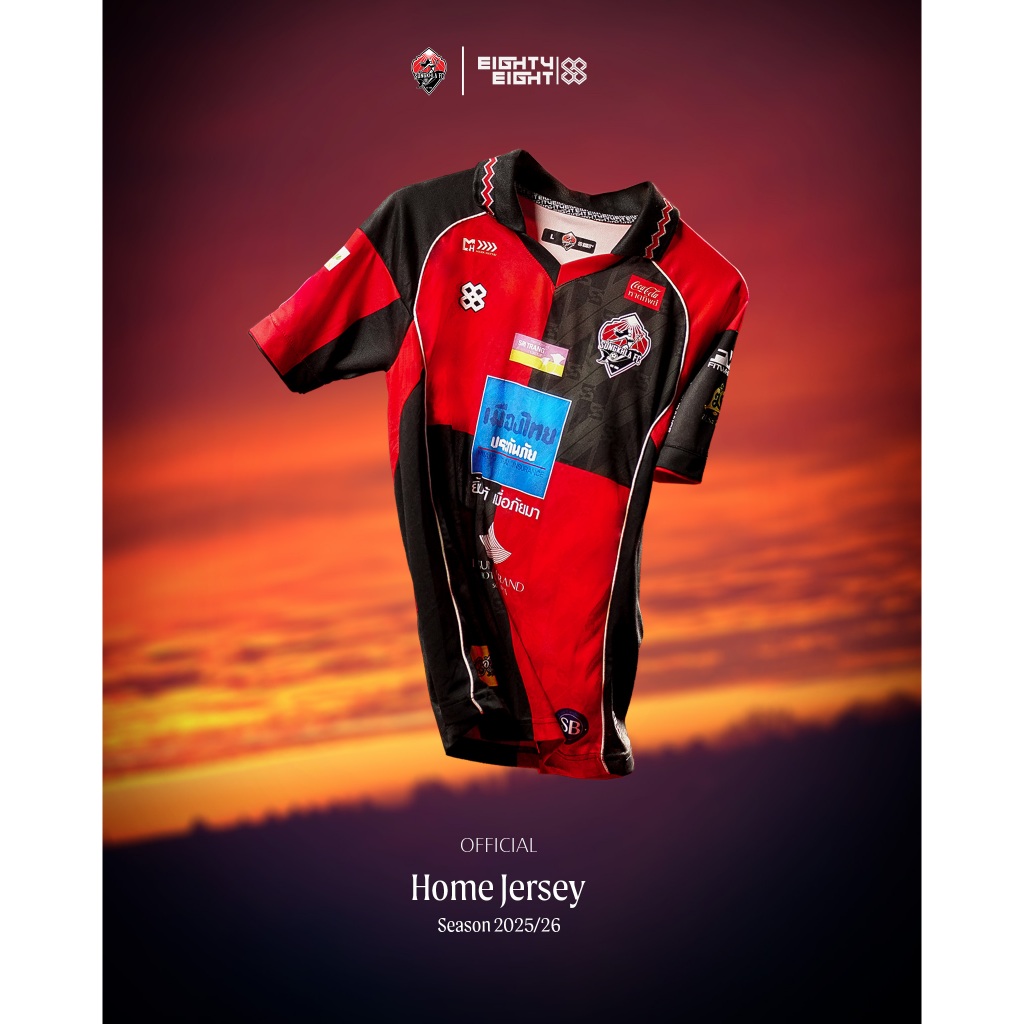 Songkhla FC Home 2025/26 บอลลีกสีแดงดำ | Shopee Thailand