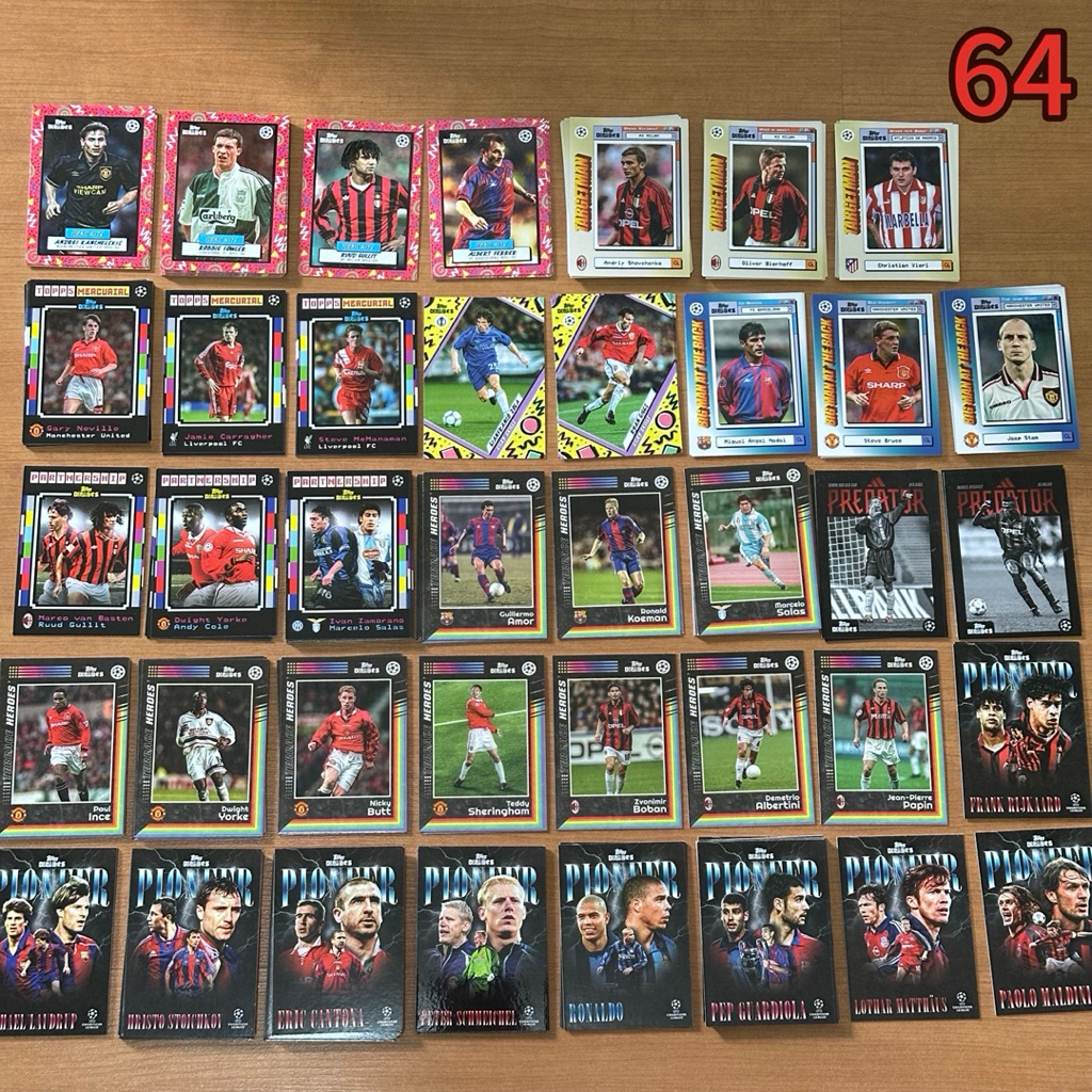 การ์ดสะสมฟุตบอล ชุดตำนานสโมสรชั้นนำ United Liverpool Inter Milan ...