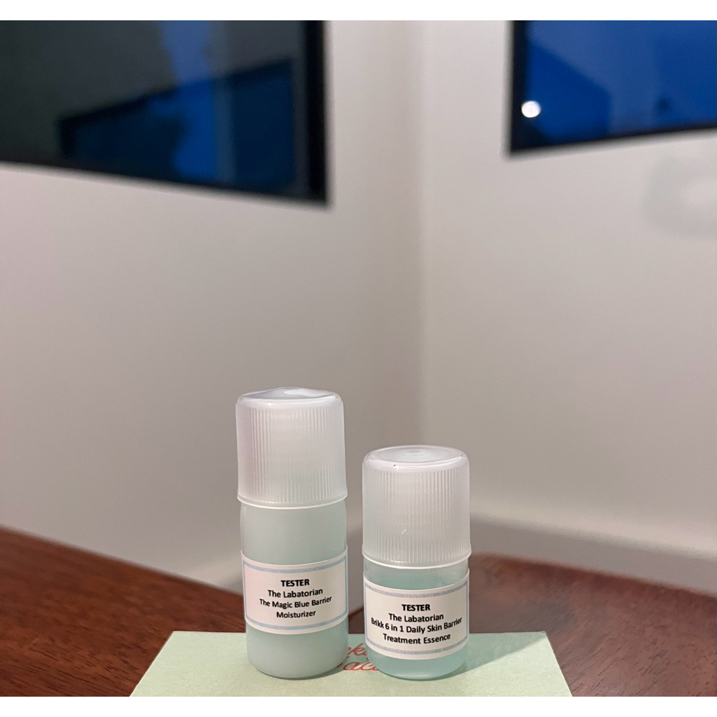 เทสเตอร์ The Labatorian The Magic Blue Barrier Moisturizer & Brikk 6 in ...