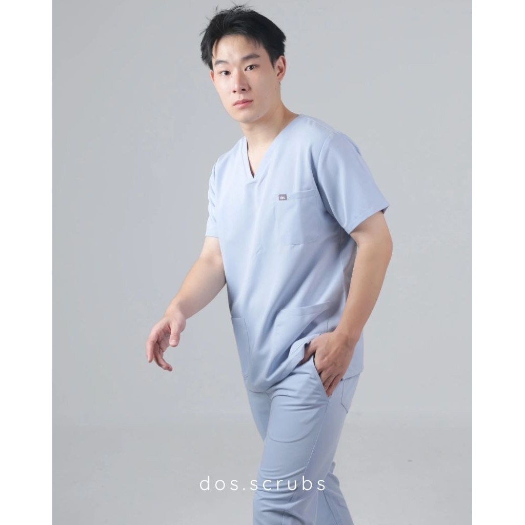 dos.scrubs - [Proud collection] ชุดสครับแพทย์ พยาบาล สี Daphne Blue ...