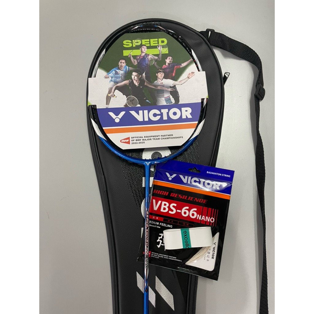 ไม้แบดมินตัน VICTOR BRAVE SWORD 12 PRO แถมครบ | Shopee Thailand