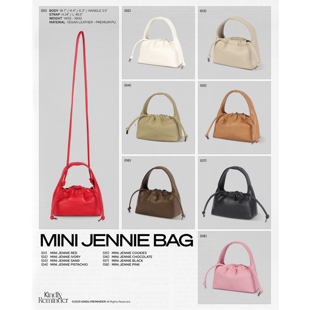 Kindly Reminder - “MINI JENNIE BAG" กระเป๋าน้องเกี๊ยวจิ๋ว | Shopee Thailand