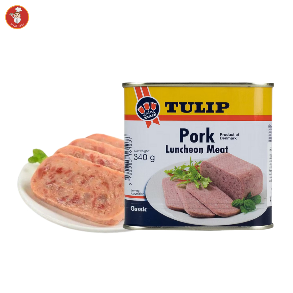 แฮมหมู แฮมกระป๋อง - Tulip Pork Ham 340g แฮมทิวลิป Tulip Pork Luncheon ...