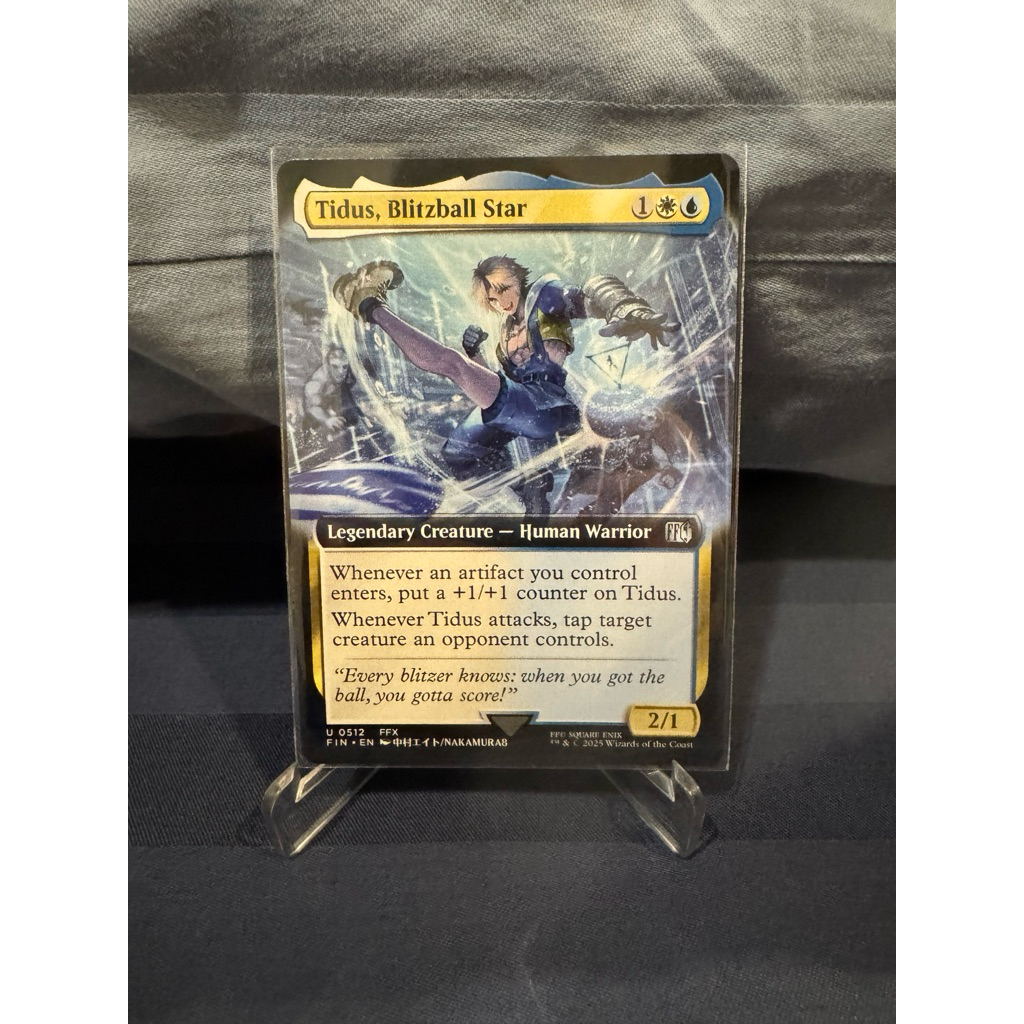 MTG Final Fantasy Variants: Tidus, Blitzball Star (0512 - Extended Art ...