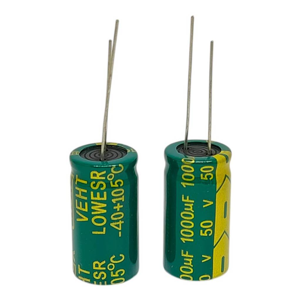 2ชิ้น 1000UF 50V 105C คาปาซิเตอร์ ตัวเก็บประจุ อิเล็กโตรไลท์ ...