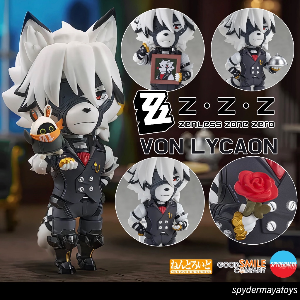 [Pre-Order] Nendoroid Von Lycaon พร้อมโบนัสดอกกุหลาบ - Zenless Zone ...