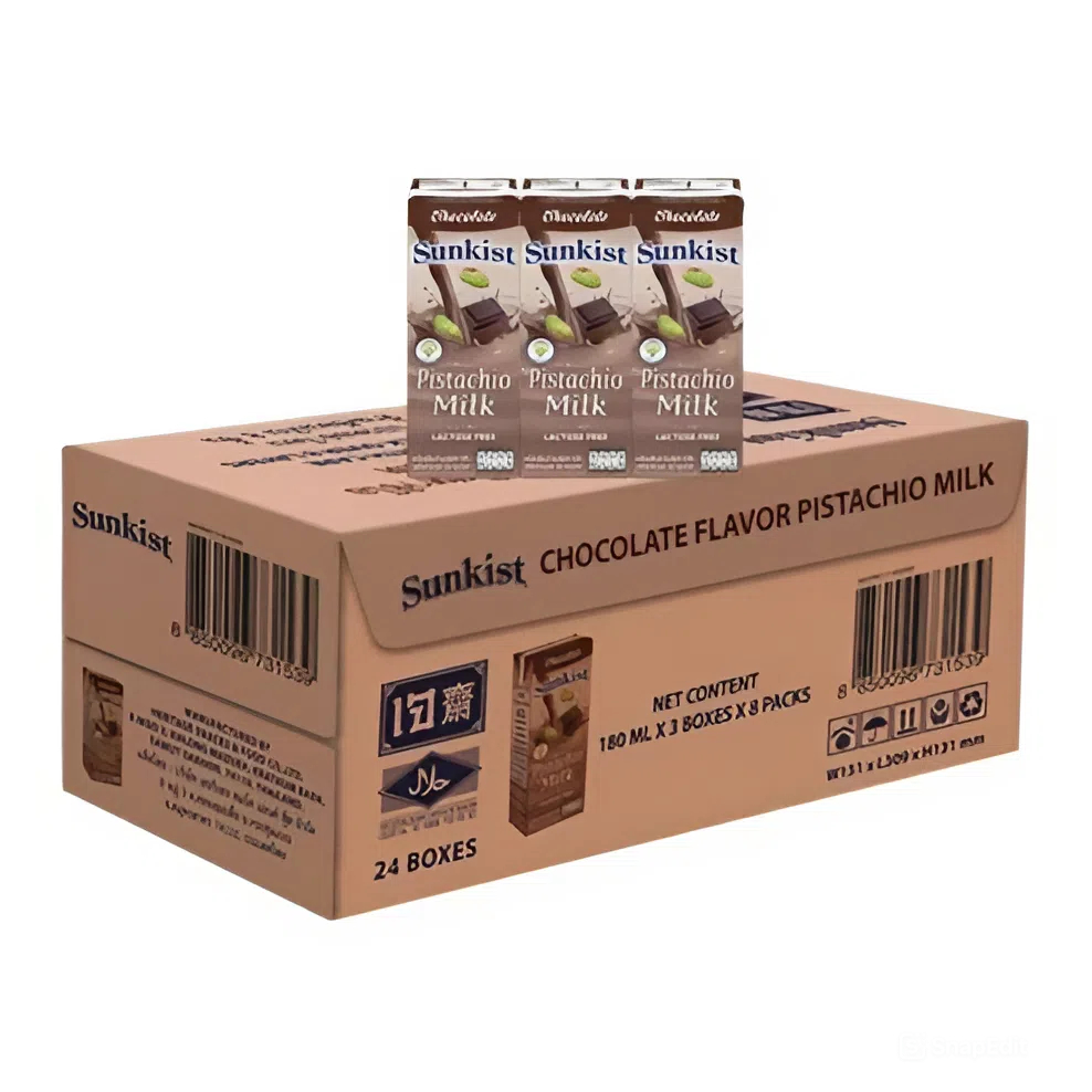 Sunkist Pistachio Milk Chocolate ซันคิสท์ นมพิสทาชิโอ รสช็อกโกแลต 180ml ...