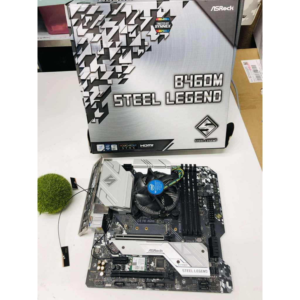 MAINBOARD (เมนบอร์ด) 1200 ASROCK B460M STEEL LEGEND + wifi ครบกล่อง ...