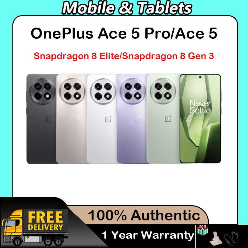 OnePlus Ace 5 Pro Snapdragon 8 Elite OnePlus Ace 5 Snapdragon 8 Gen 3 6 ...